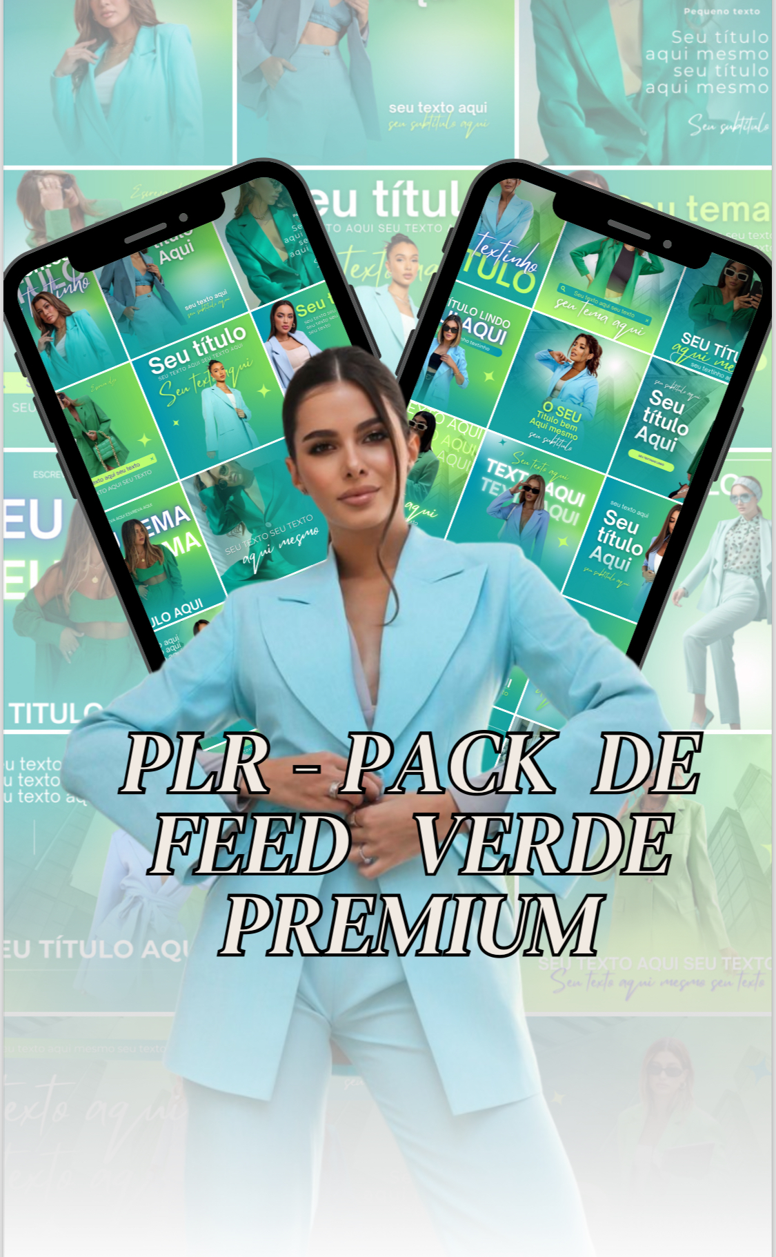 PACK DE FEED VERDE PREMIUM - Marília Trindade Veras | Hotmart