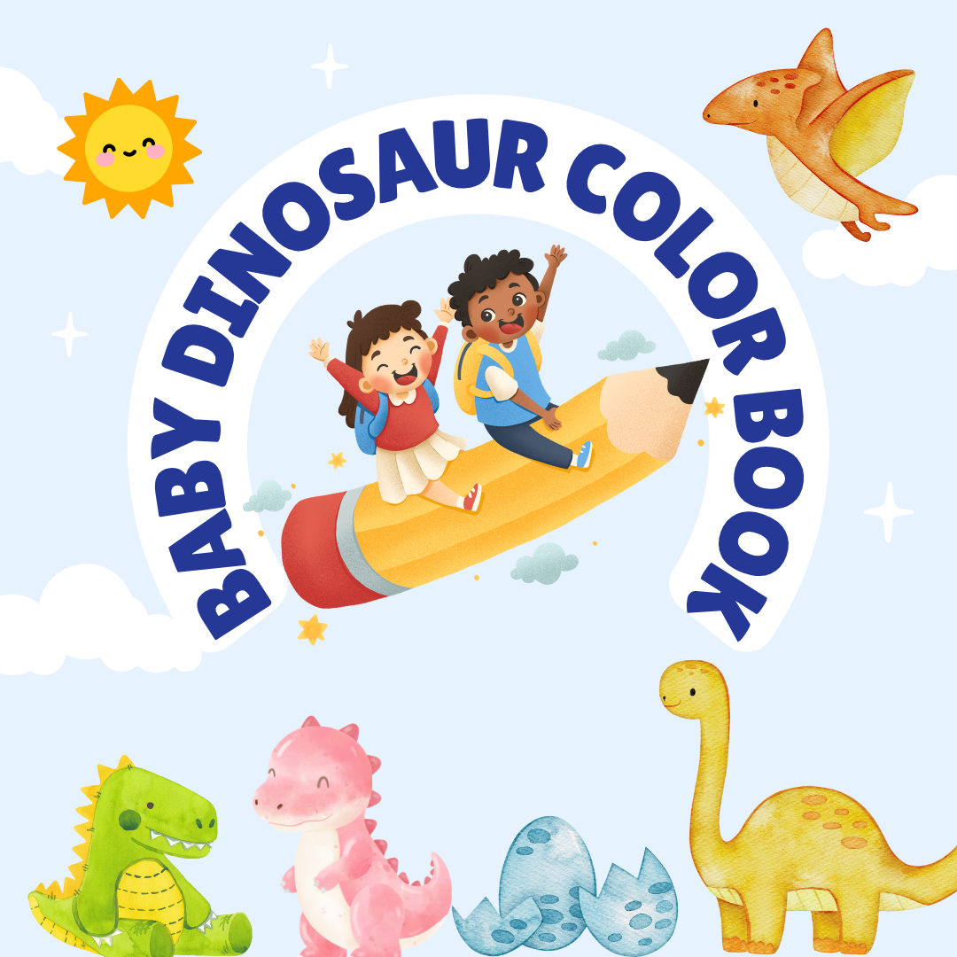 BABY DINOSAUR COLOR BOOK FOR KIDS