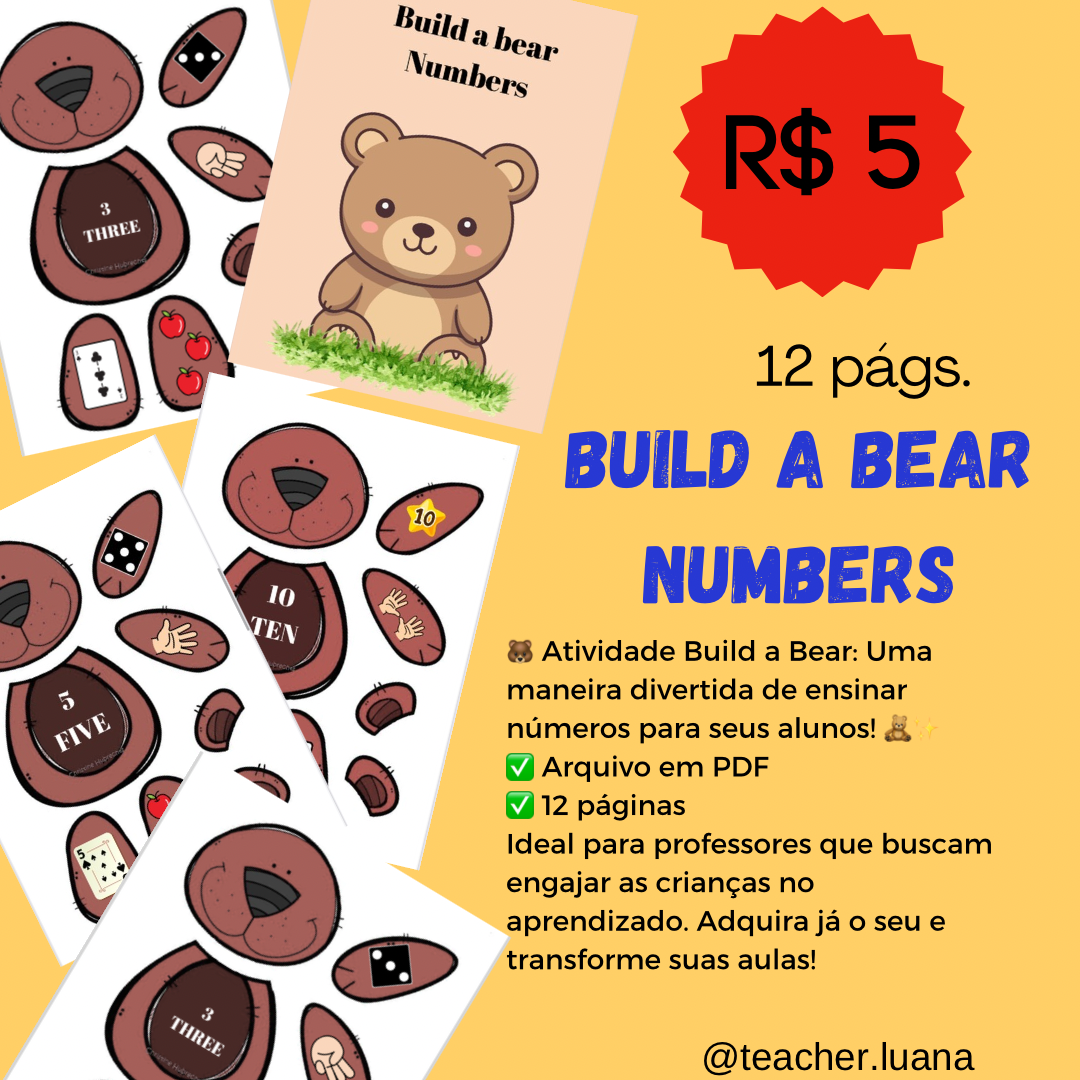 Build a bear Numbers - Luana Marcondes do Amaral | Hotmart