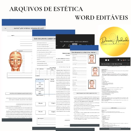 FICHAS DE ESTÉTICA EDITÁVEIS - Dra.Daiane de Andrade Quevedo | Hotmart