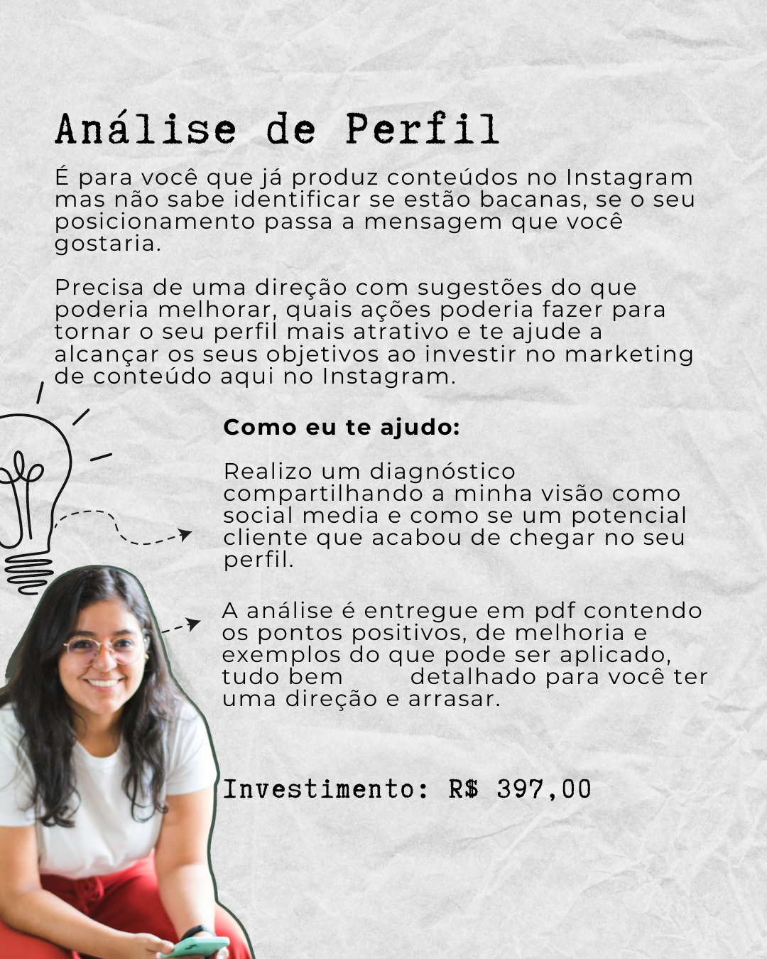 Análise de Perfil - Mariana Franco | Hotmart