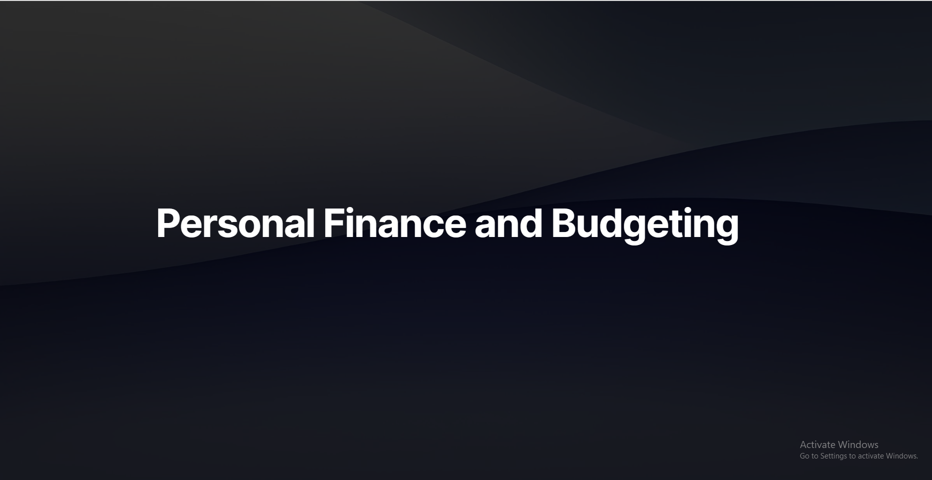 Master Your Finances: A Practical Guide to Personal Finance and Budgeting