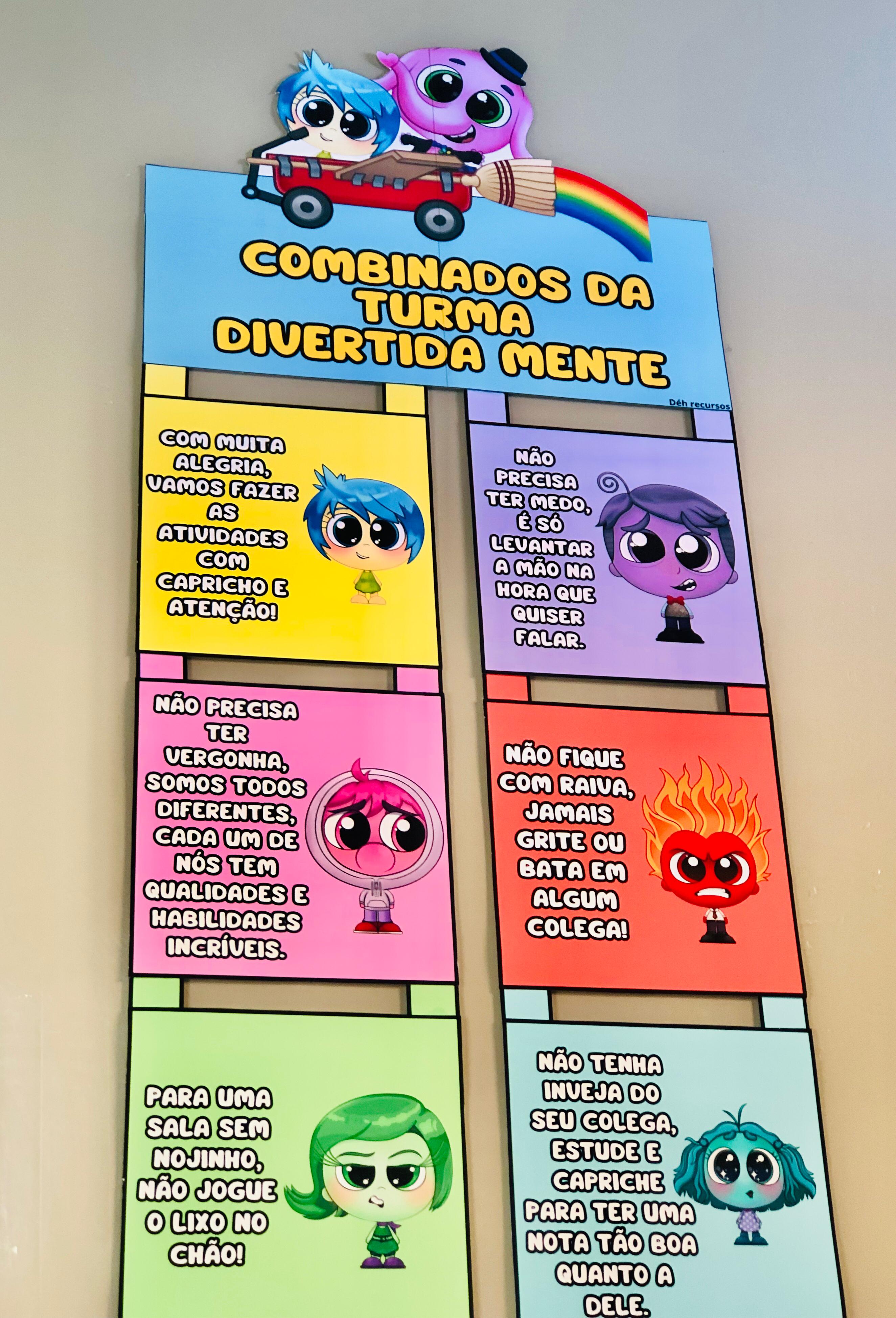 *COMBINADOS DA TURMA DIVERTIDA MENTE 🧠 💛*