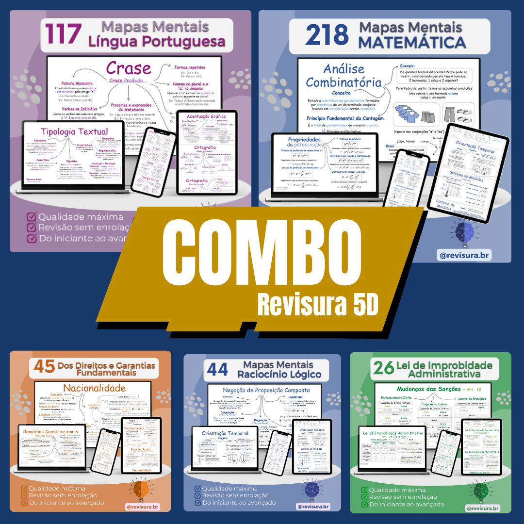 Mapas Mentais: Combo Revisura 5D