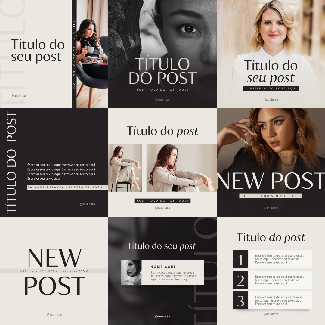 Pack Modern 50 templates editáveis no Canva - Natali Moura | Hotmart