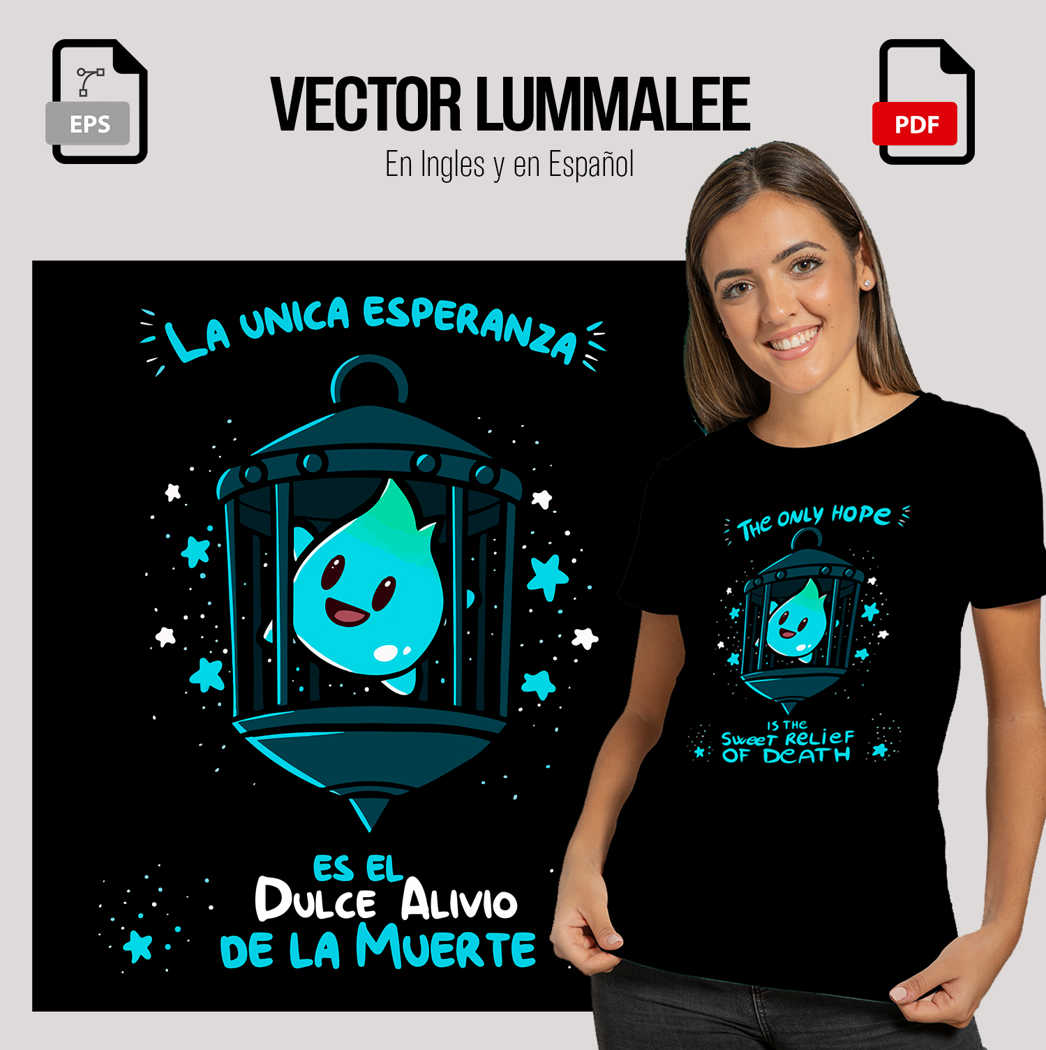 Lumalee Vector Español e Ingles Tshirt - Cesar BENEGAS | Hotmart