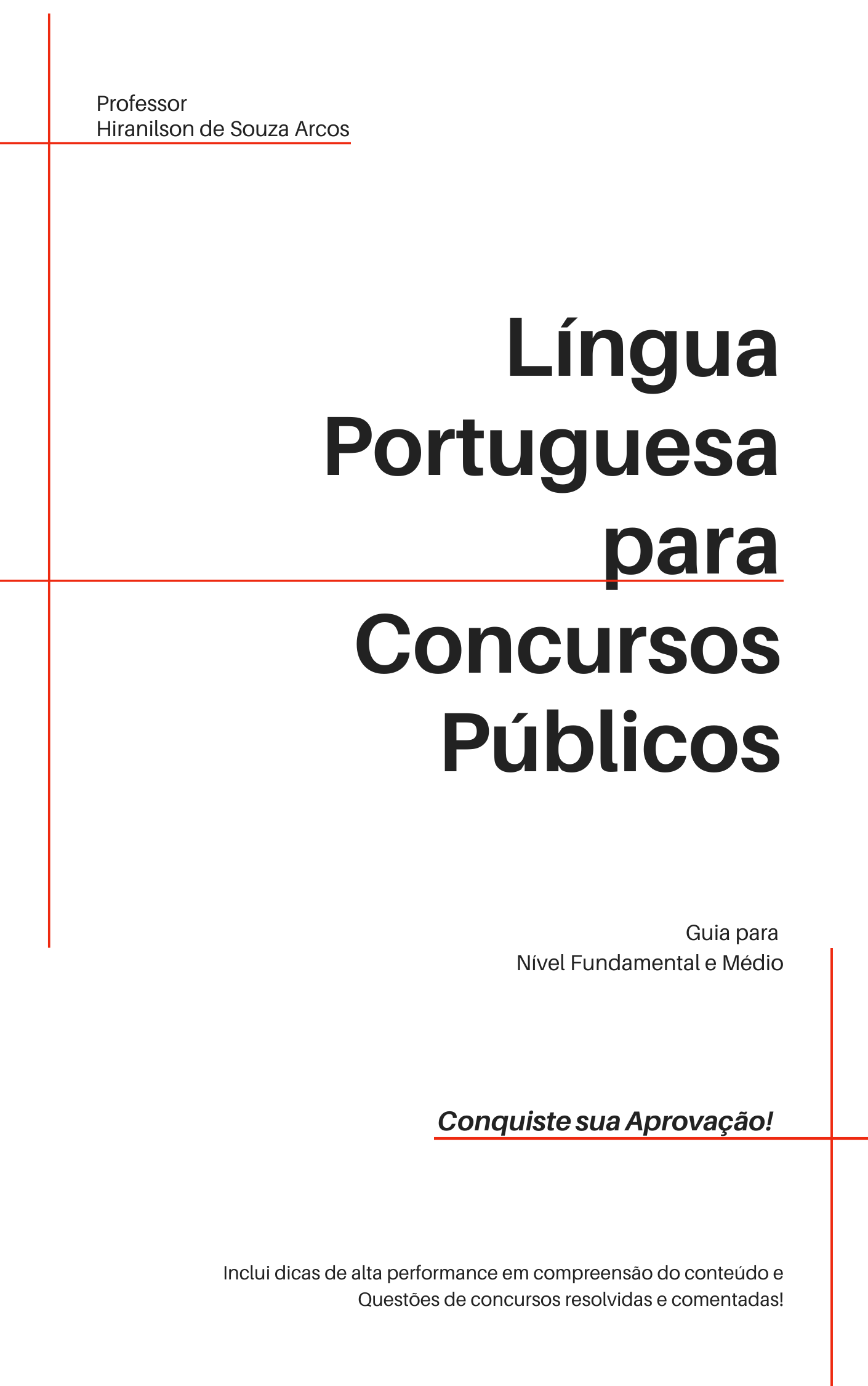 Curso De Língua Portuguesa Para Concursos Públicos Nível 1 Fundamental