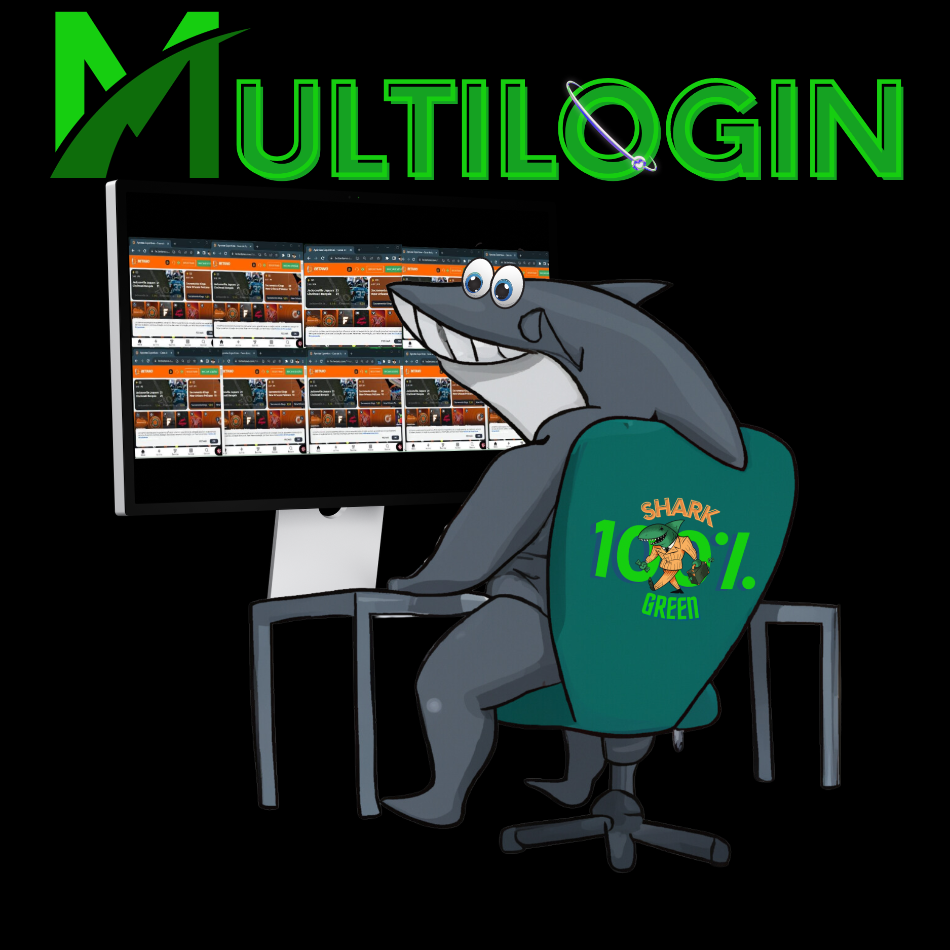 Multilogin Shark100%green