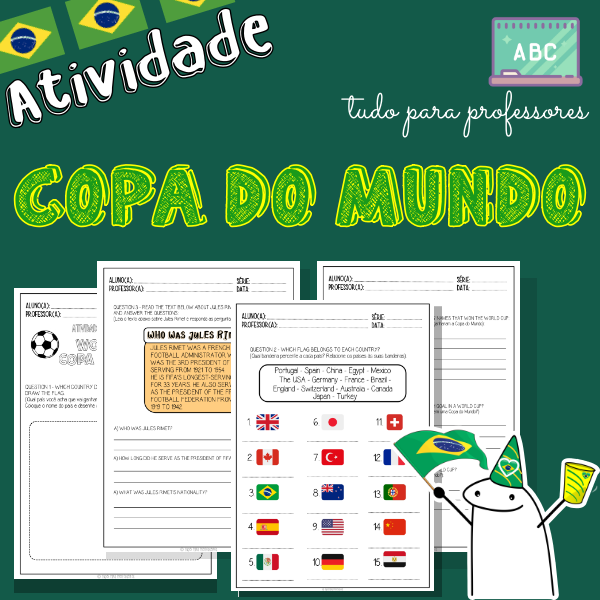 ATIVIDADE WORLD CUP 2022 - Tudo para Professores | Hotmart