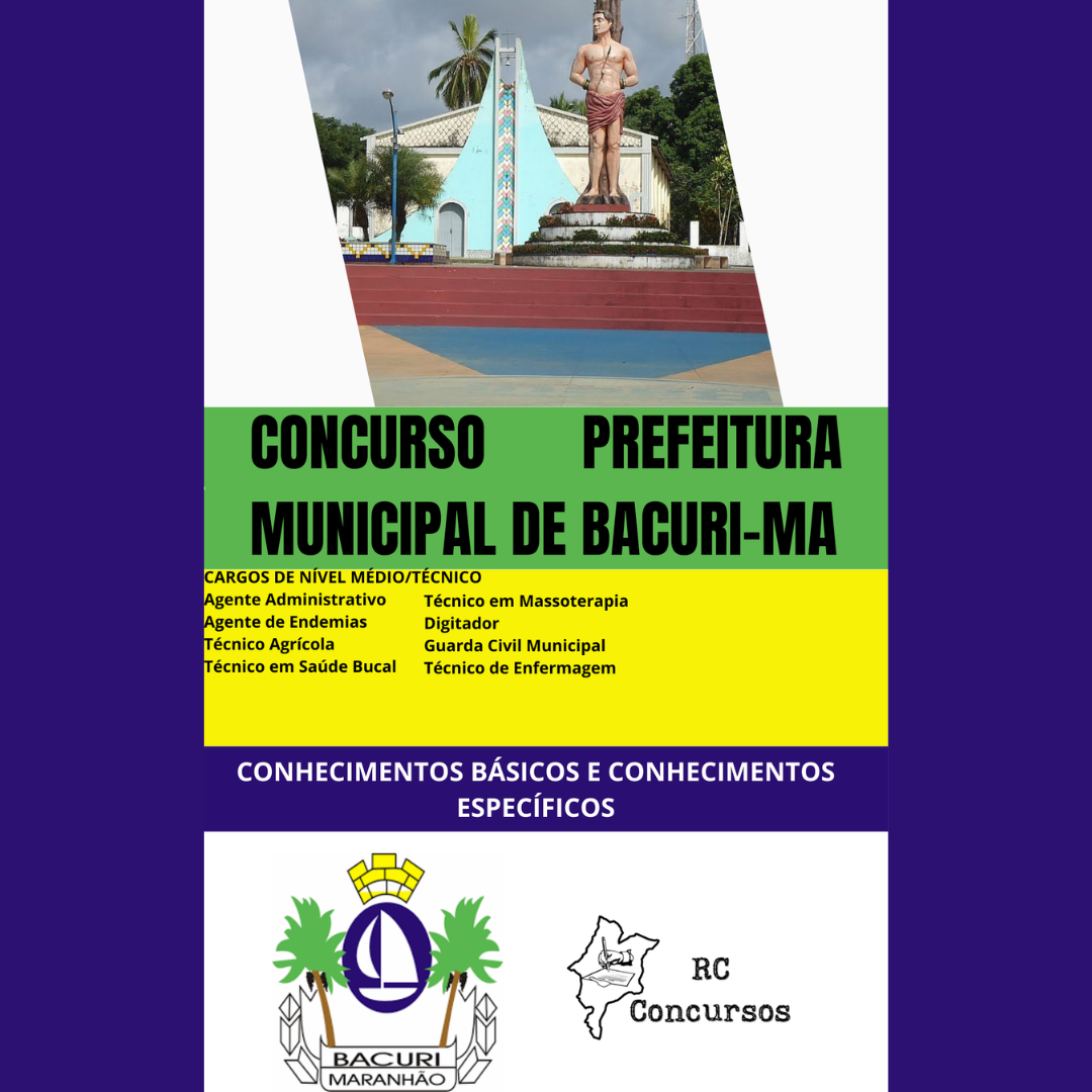 CURSO COMPLETO PARA O CONCURSO DA PREFEITURA DE BACURI(CONHECIMENTO...