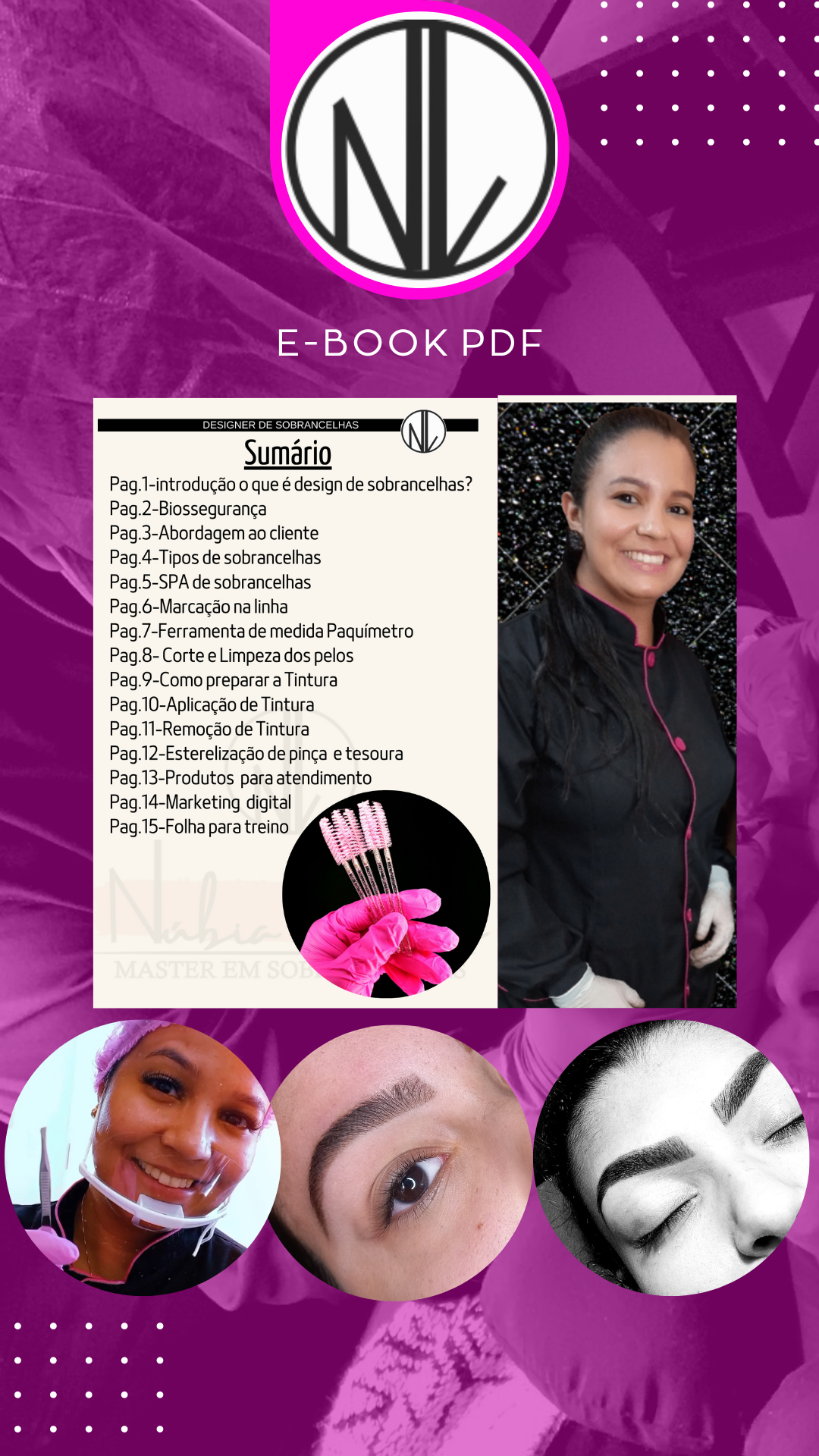 E Book Pdf Curso Design De Sobrancelhas Zero Ao Avançado Spa De S