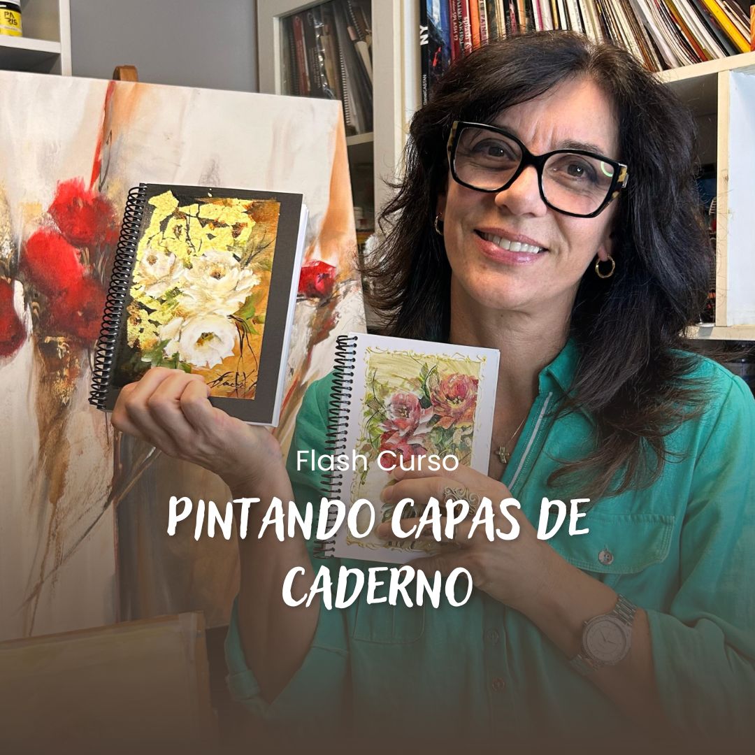 Flash Curso Pintando Capas de Caderno - Prof. Eliane Pasquetti | H...