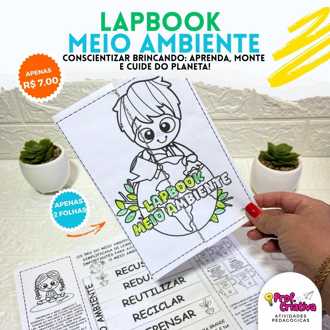 LAPBOOK – MEIO AMBIENTE - PROF CRIATIVA | Hotmart