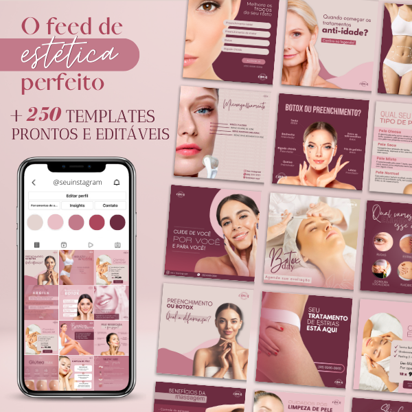 O Feed de Estética Perfeito - Canva & Design - Beatriz Fernandes Ni...