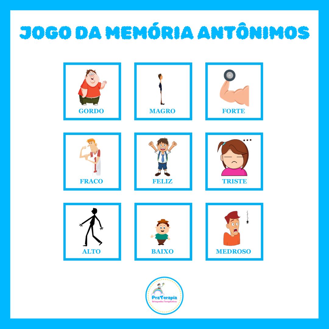 Jogo da Memória Antônimos - Gabriela Machado | Hotmart