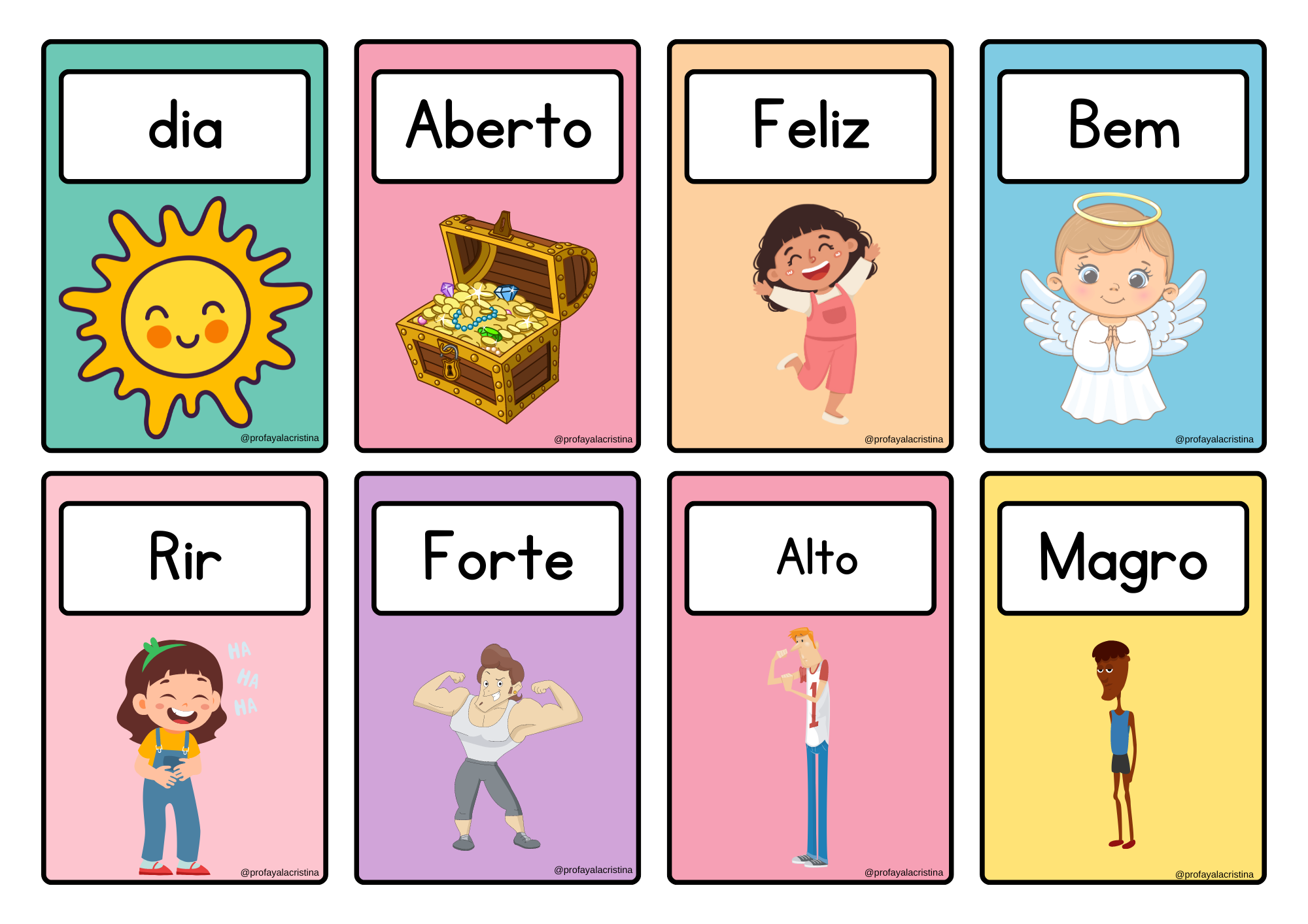 Jogo da memória dos Antônimos - Ayala Cristina da Silva Alencar