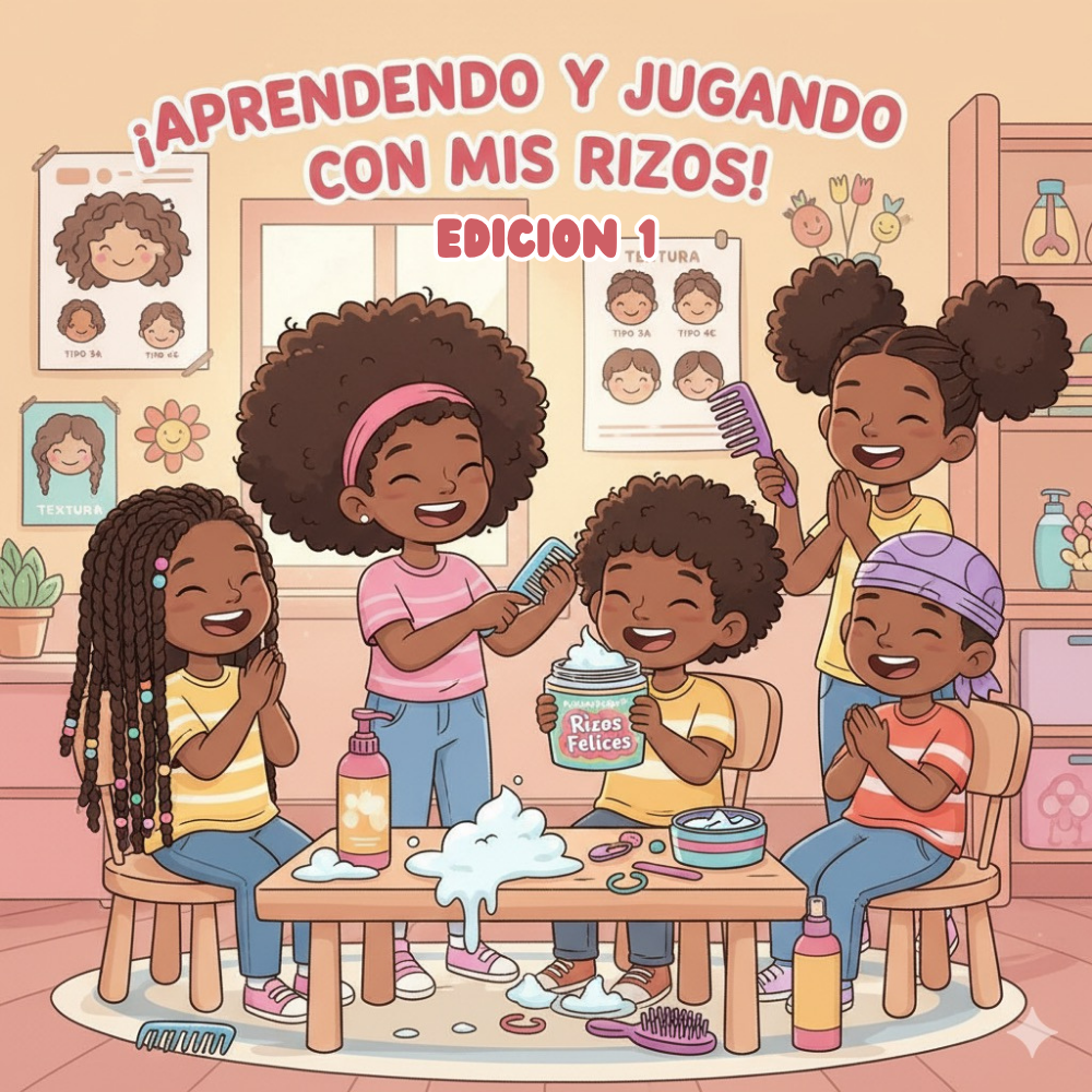 Aprendiendo y jugando con mis Rizos. Libro para Colorear - Mirian G...
