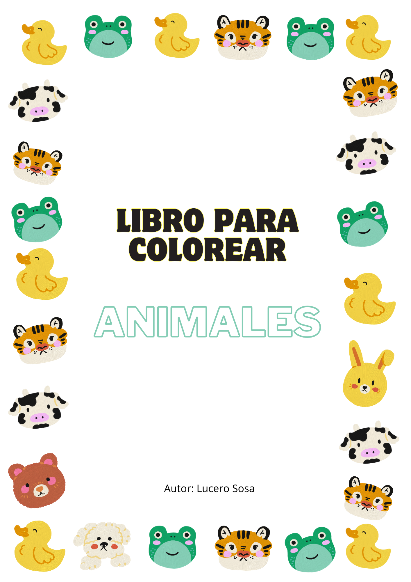 Animales para colorear - Pintar - Material educativo - Lucero Sosa ...