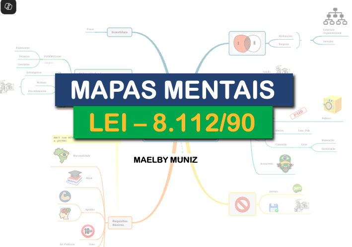 Mapas Mentais - Lei 8.112/90 - MMuniz | Hotmart
