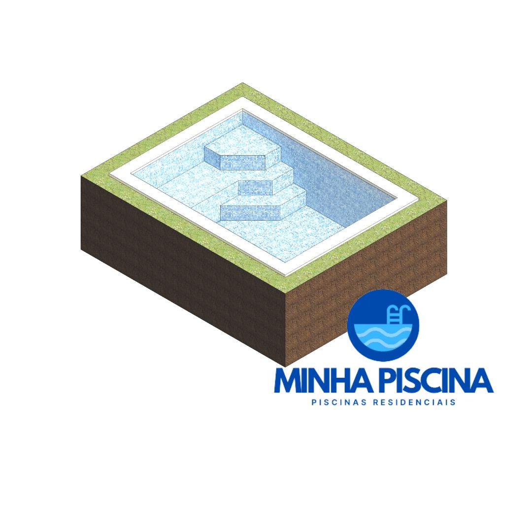 Projeto de Piscina Residencial Ideal Completo - Minha Piscina - Lui...