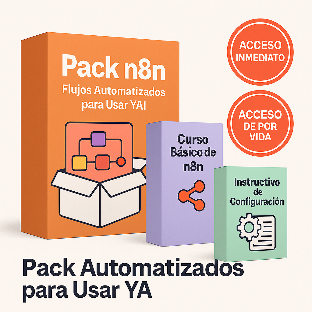 Pack N8N: flujos automatizados para usar YA! - Startbox | Hotmart