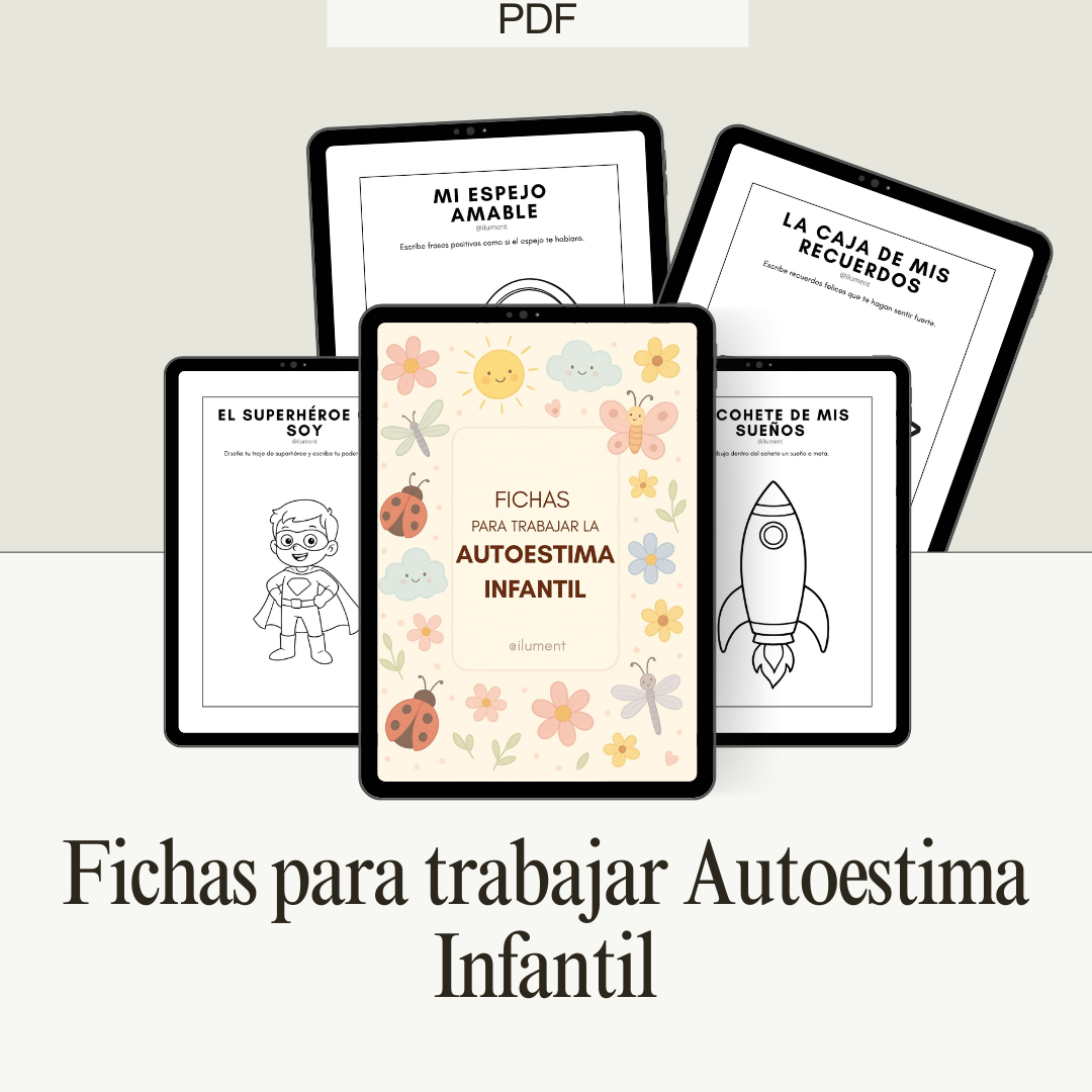 Fichas para trabajar la autoestima infantil - Ilument | Hotmart