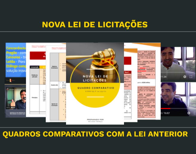 Nova lei de Licitações Vrs. Lei antiga - Quadro comparativo