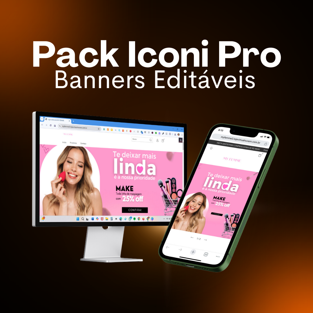 PACK ICONI PRO - BANNERS EDITÁVEIS