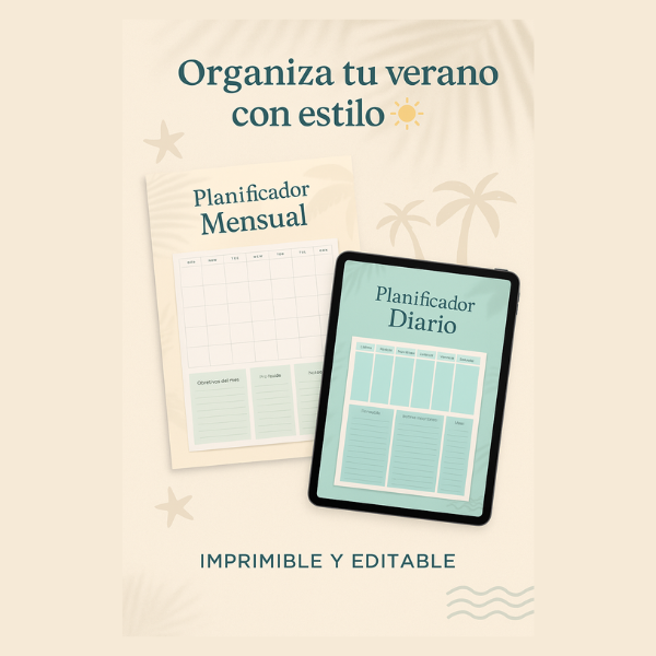 Organiza tu verano con claridad, productividad y estilo 🌴 - Denís...