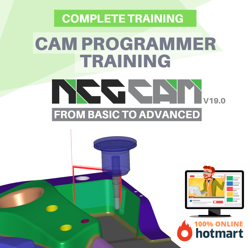 Training of 3-axis and 3+2-axis NCG CAM Programmers