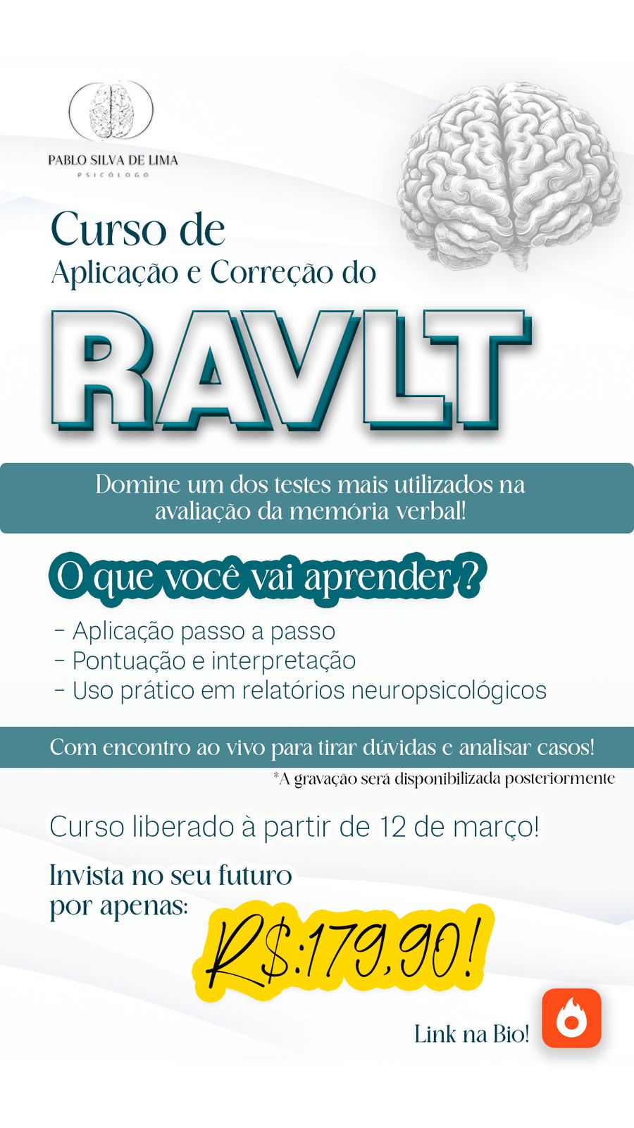 Curso de Aplicação e Correção do RAVLT
