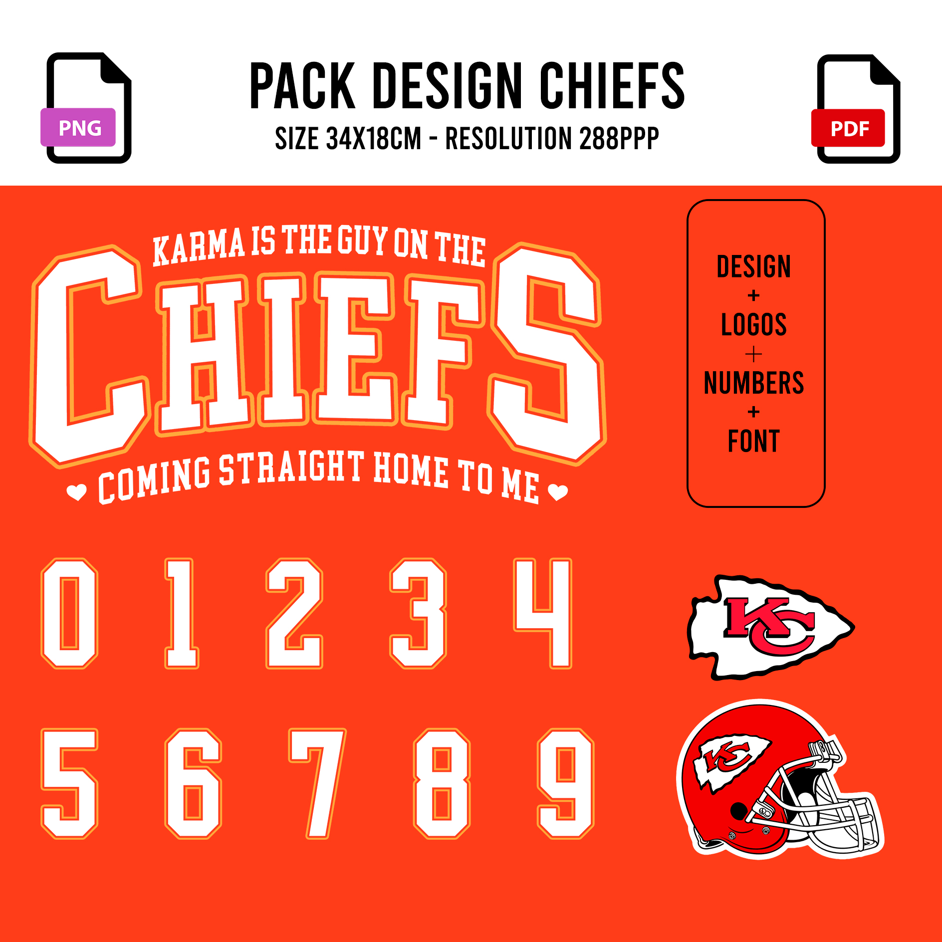 PACK CHIEFS Kansas City NFL Team