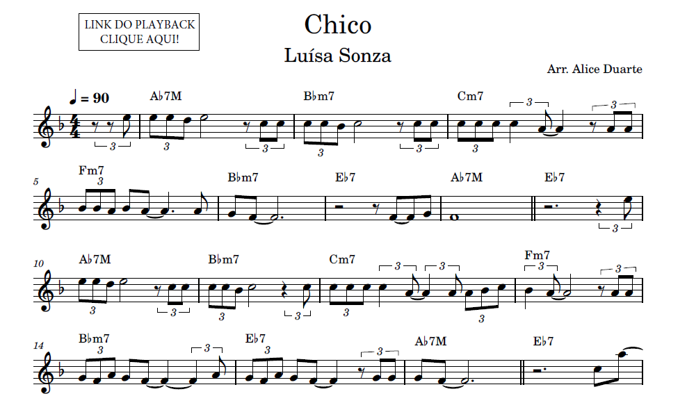 Chico (Luísa Sonza) - Partitura para instrumentos em Mi Bemol com P...