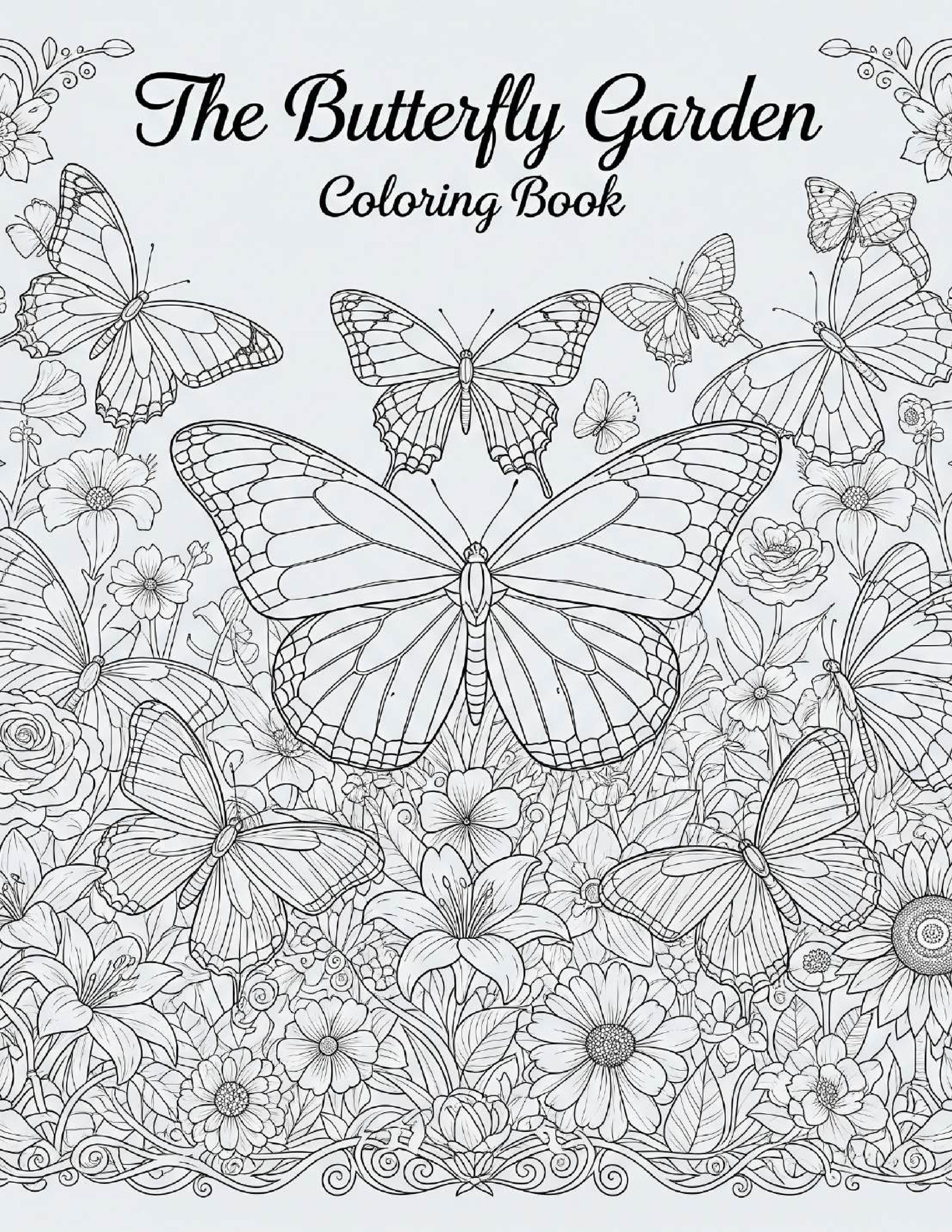 Butterflies Coloring Book | Hotmart