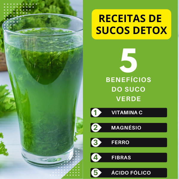 RECEITAS DE SUCO VERDE DETOX + PLANO DE 7 DIAS - Andréia Silva Figu...