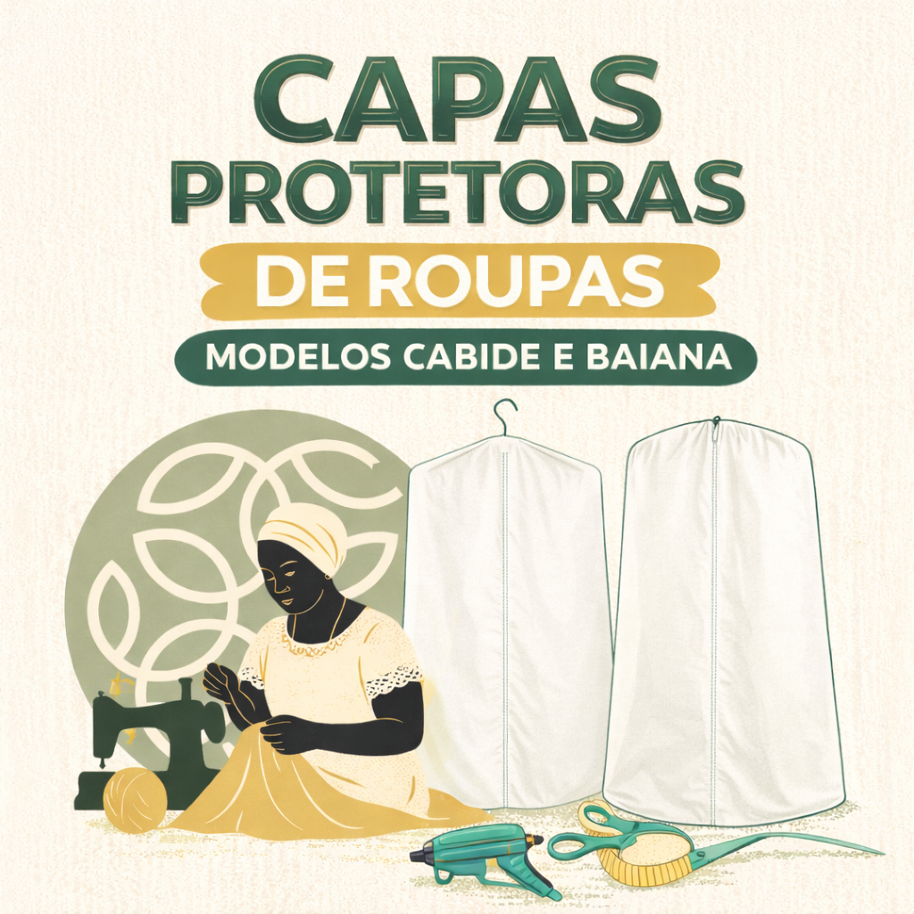 Capa Protetora de Roupas – Modelos Cabide e Baiana | Hotmart