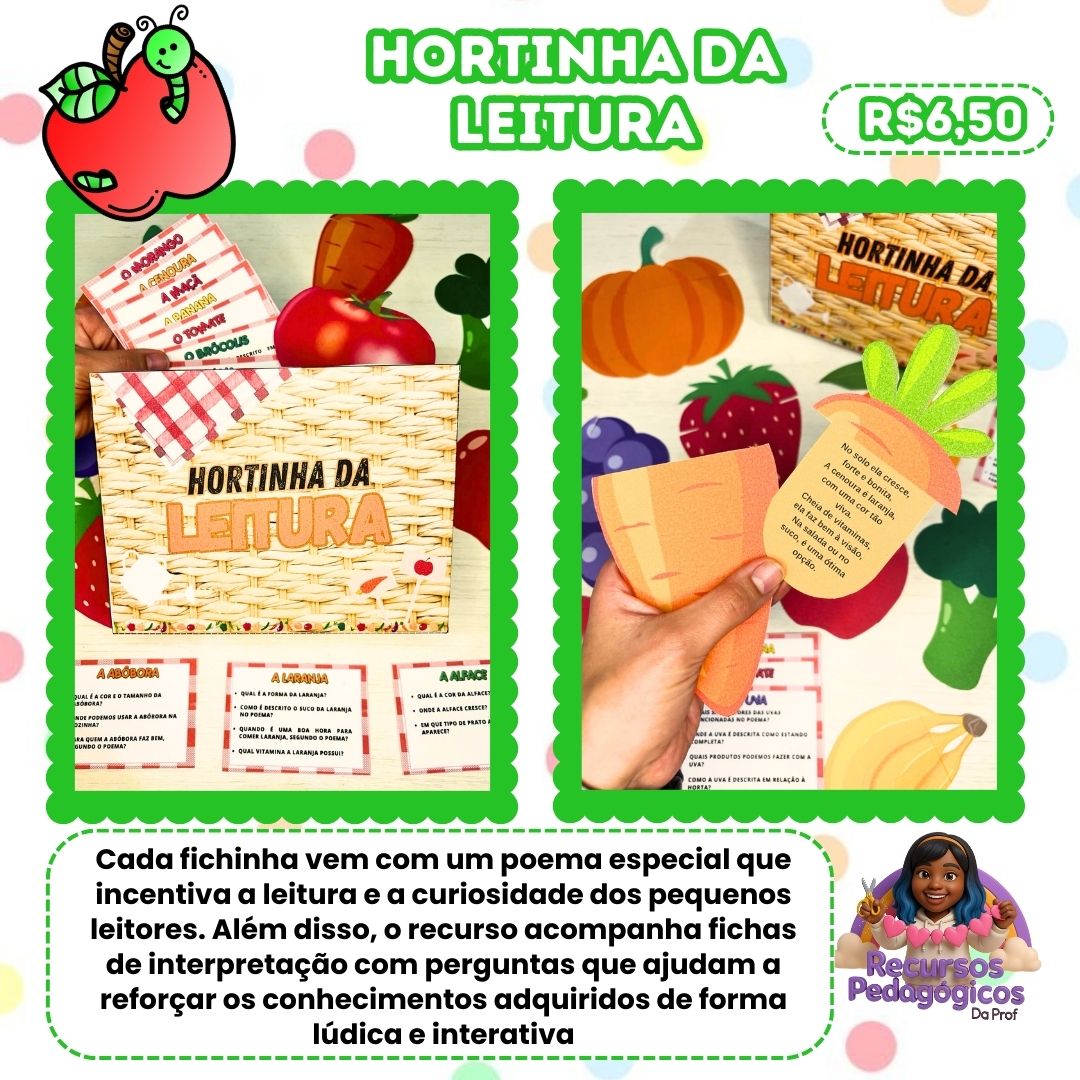 Hortinha da Leitura - Prof Fran Souza | Hotmart