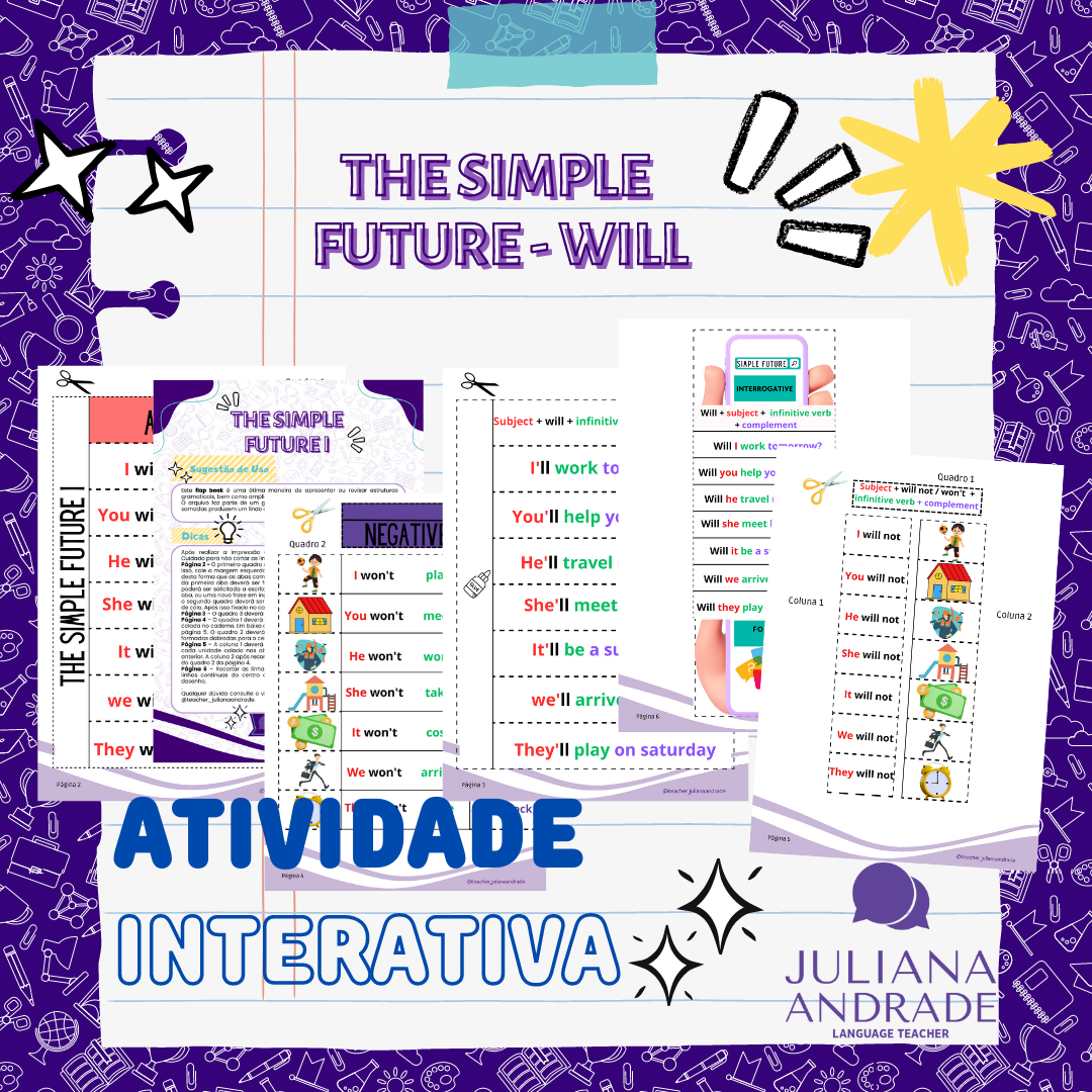 ATIVIDADE INTERATIVA - BASIC ENGLISH - SIMPLE FUTURE - WILL - Julia...