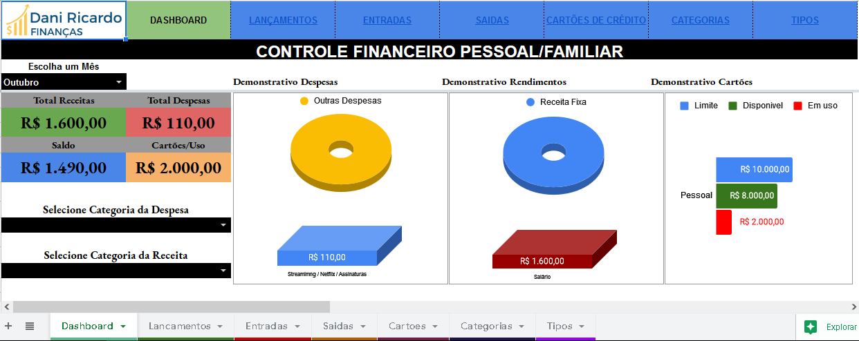 Planilhas personalizadas e profissionais. - MesaNerd | Hotmart