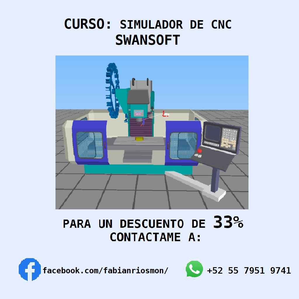 Simulador de CNC Swansoft - Fabian Rios | Hotmart