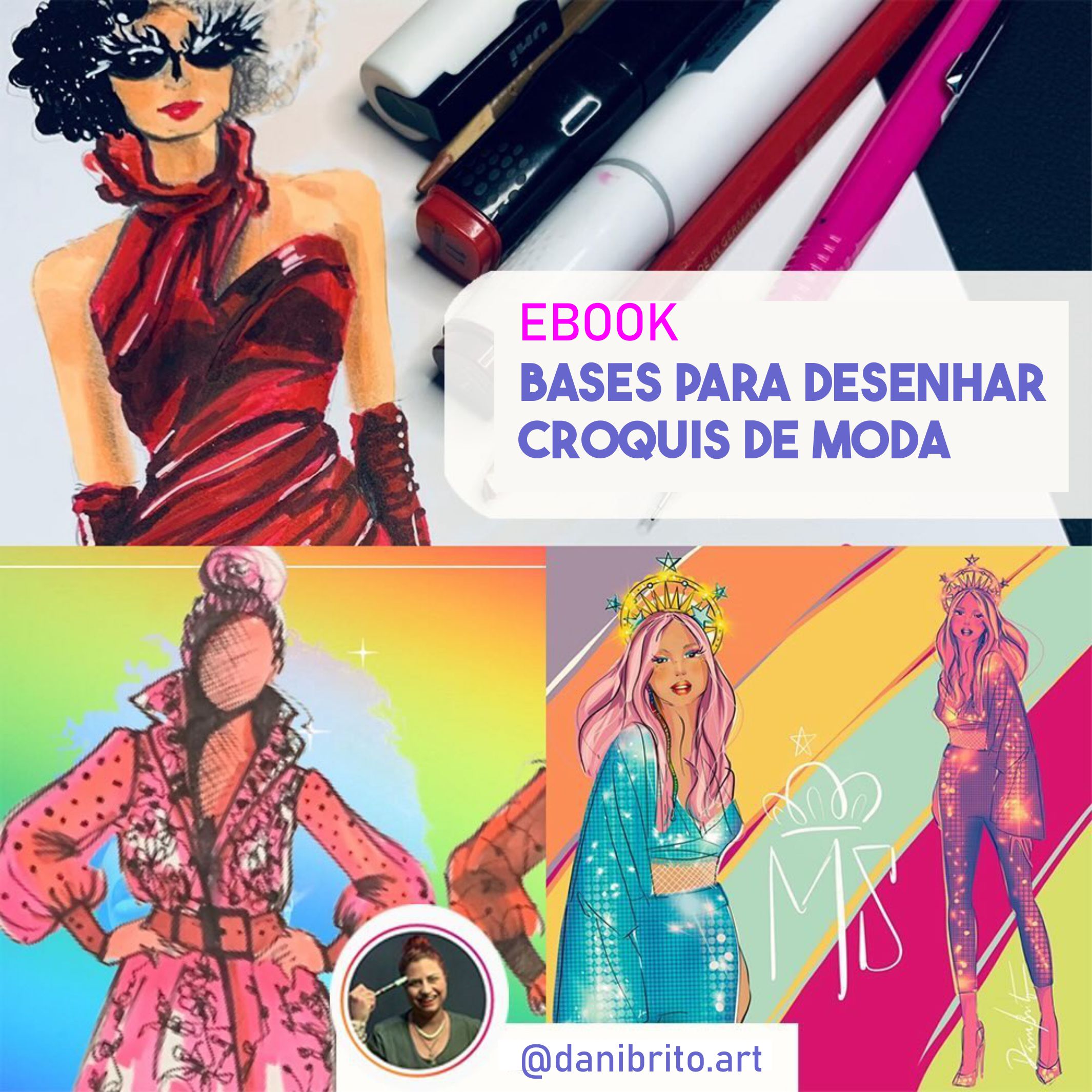 EBOOK de Bases para CROQUI DE MODA: Desenhe com Facilidade - DaniBr...