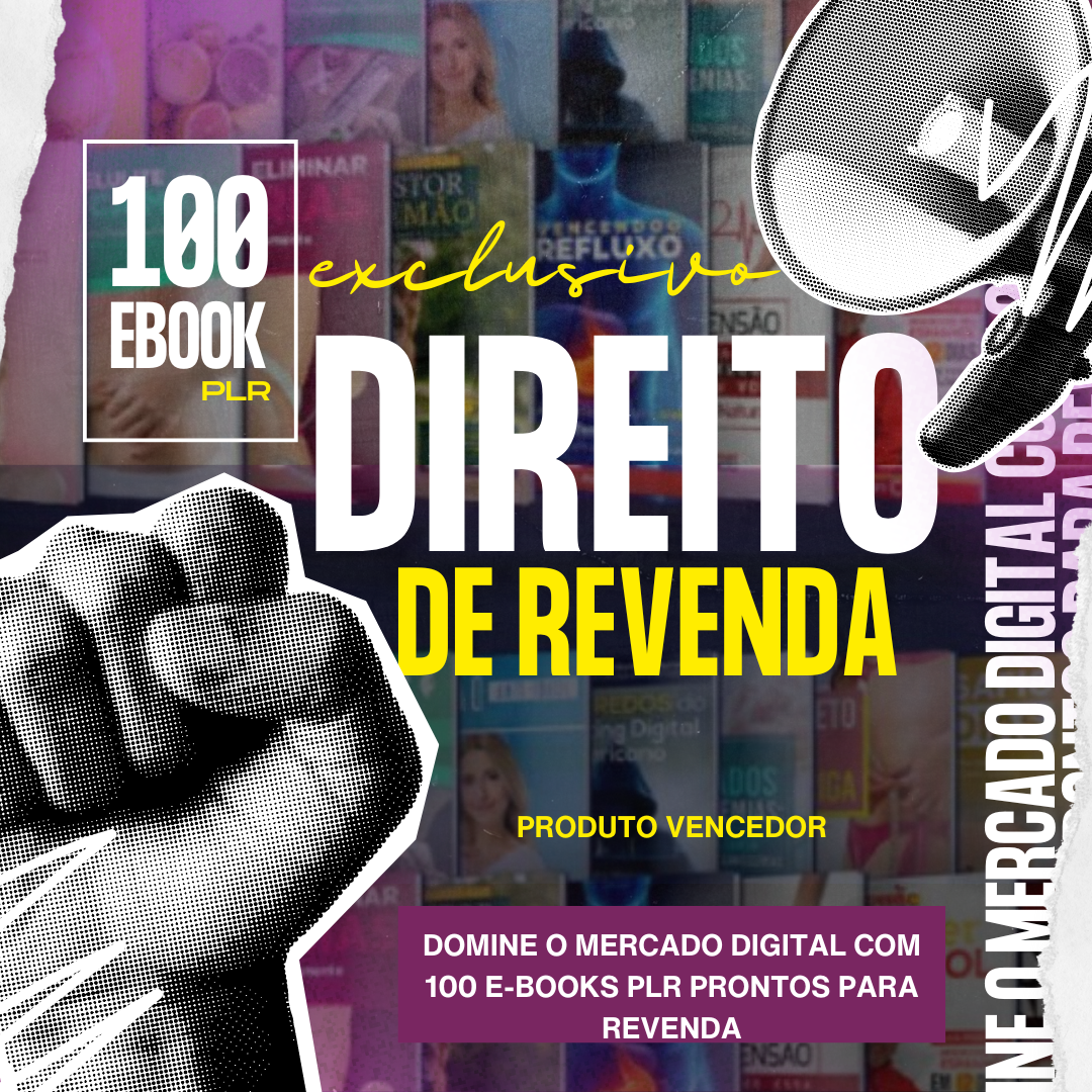 100 E-books PLR Prontos para Revenda