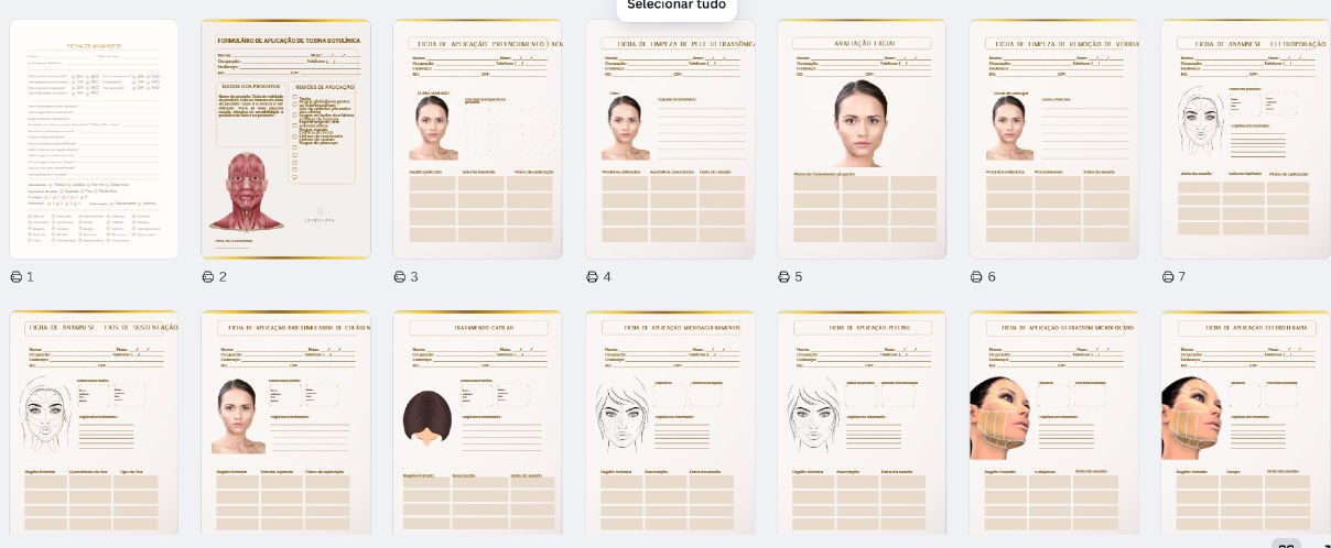 📌 Kit Completo de Fichas Profissionais para Estética Avançada – Pr...