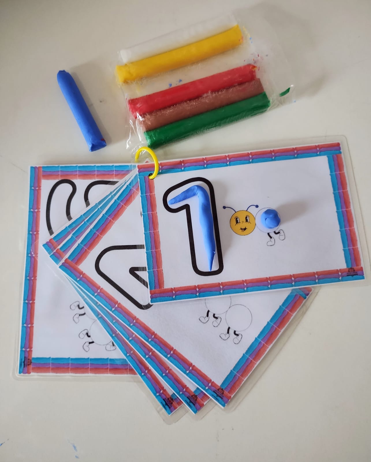 Pranchas de Massinha – Números e Quantidade (A Centopeia dos Número...