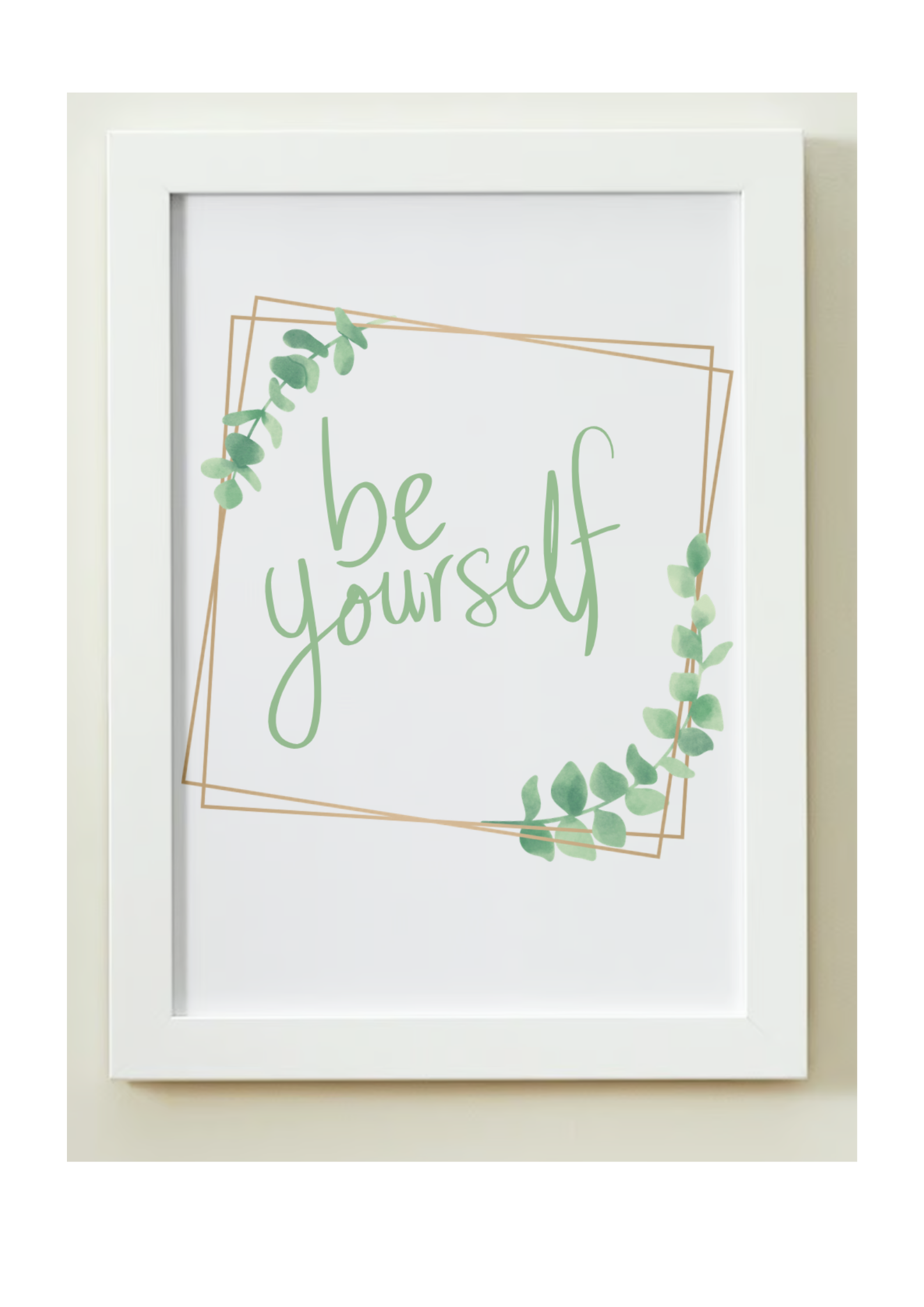 Poster A3 - Be yourself - Cris | Hotmart