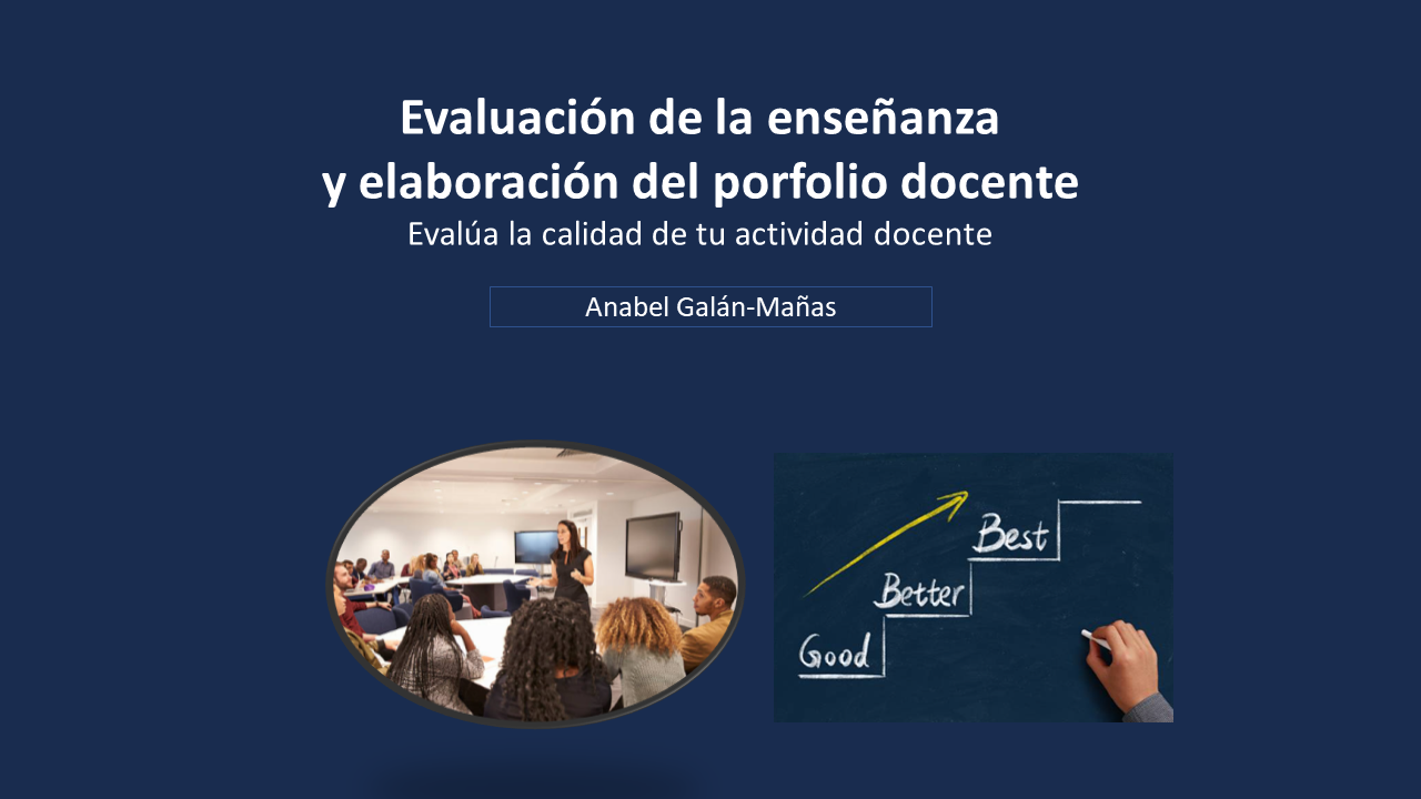 Evaluación de la enseñanza y elaboración del porfolio docente. Eval...
