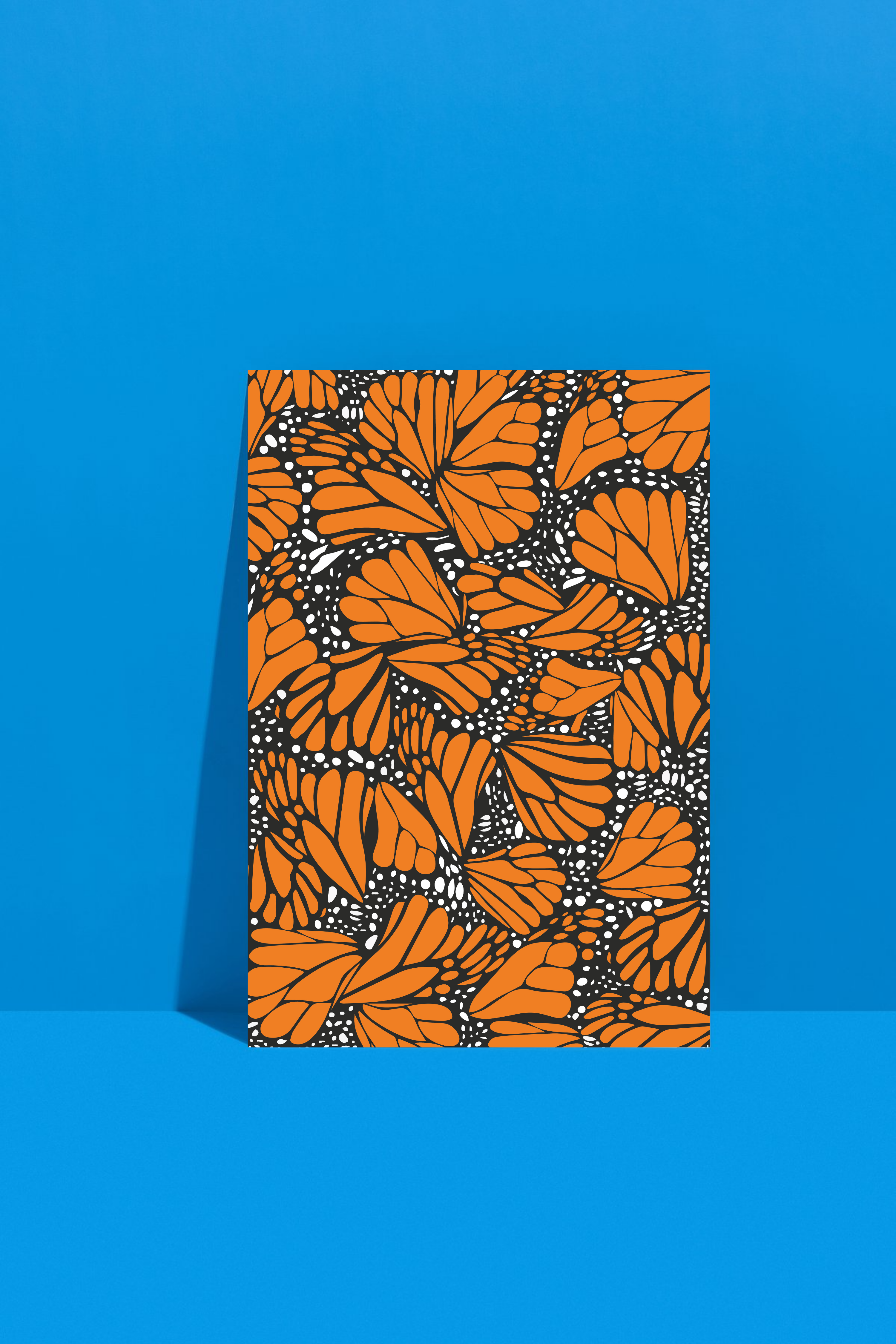 Estampado Mariposa Monarca | Arte Digital de Mariposa Monarca | Des...