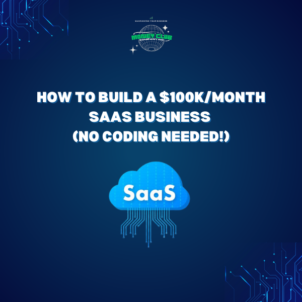 How to Build a $100K/Month SaaS Business (No Coding Needed!) - Rica...