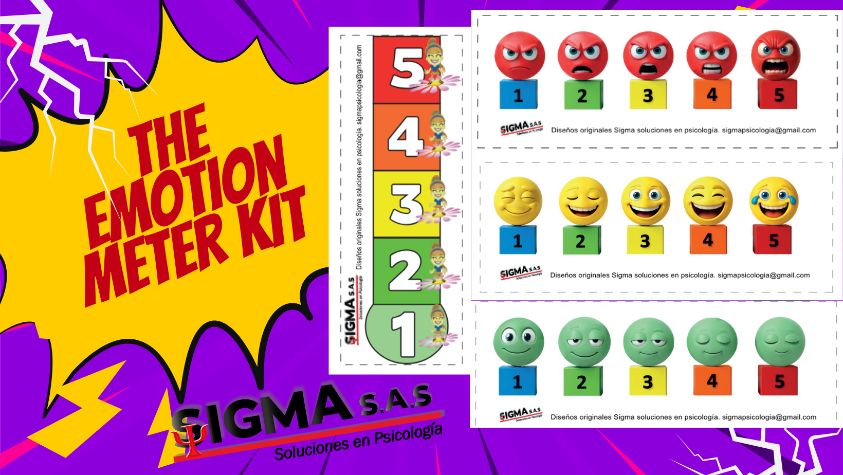THE EMOTION METER KIT - DIDACTICEMOCIONES | Hotmart