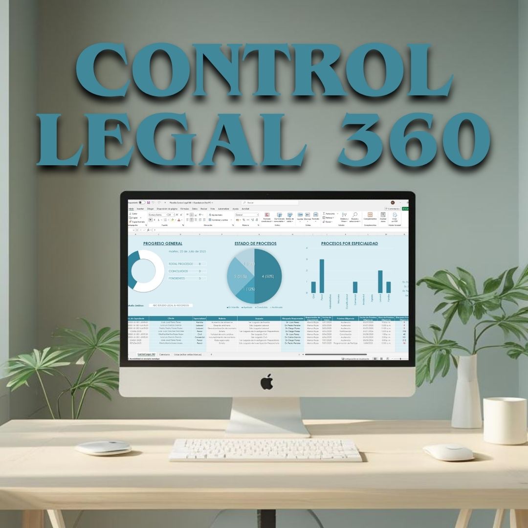 Plantilla Control Legal 360 - Russell Chire | Hotmart